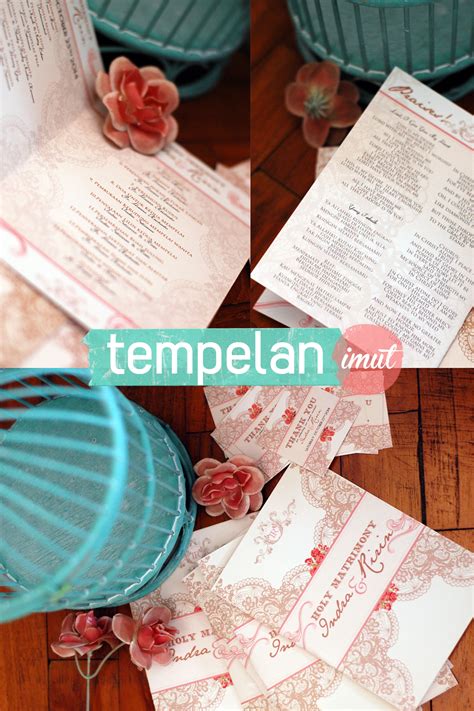 Wedding Book Program By Tempelan Imut Souvenir