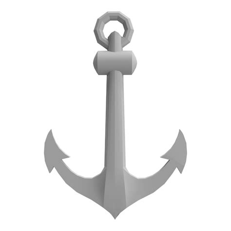 Premium Photo 3d Rendering Anchor On White Background