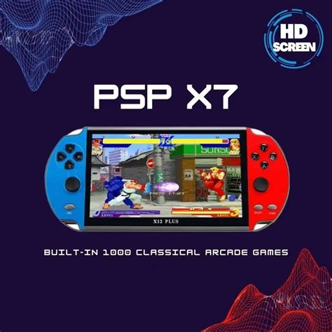 Brand New X7s Handheld Pocket Gaming Arcade Ps1 Emulator Big Screen Hd