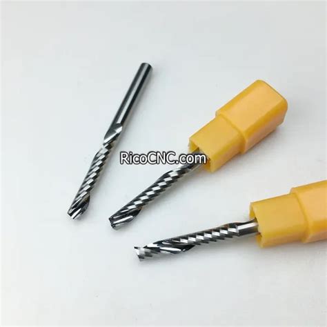 Cnc Single Flute Carbide Router Bit Cutting Tool For Engraving Acrylic