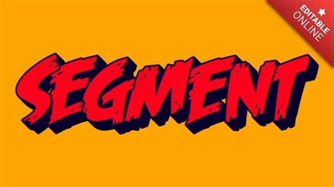 Segment Cracked Text Effect Generator