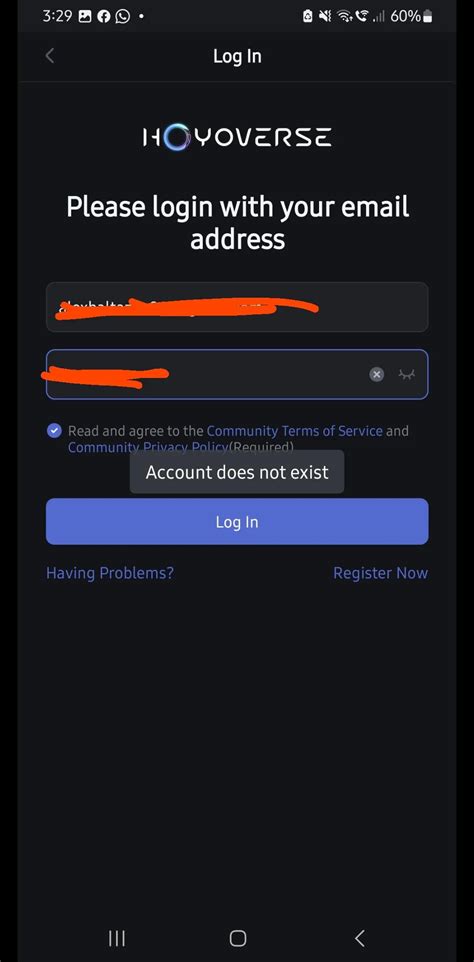 account does not exist what the fuck am i supposed to do was
