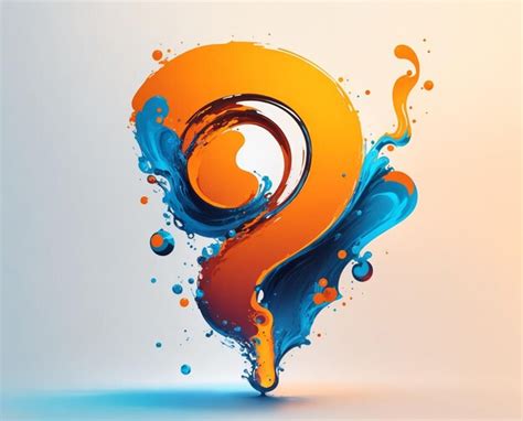 Premium Ai Image Vector Fluid Style Question Mark Background For Faqs And Queries Vector