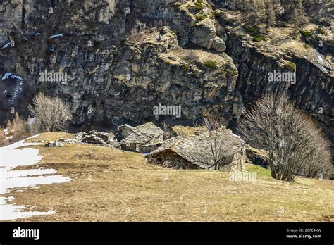 Italy Piedmont Province Of Cuneo Cottian Alps Valle Maira Dora Maira