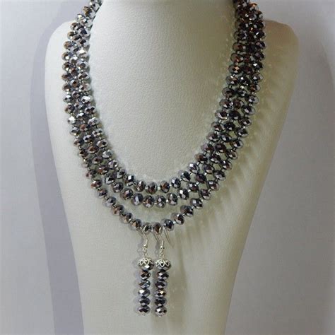 Набор из хрустальных чешских граненых бусин Beaded Necklace Jewelry Beaded