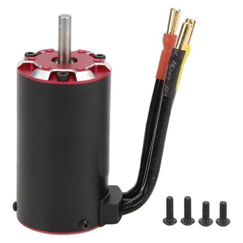 KIMISS Moteur sans balais RC 3665 2200KV Moteur sans balai V2 RC Supersonic 3665 2200KV 4 pôles