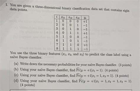 Solved 1 You Are Given A Three Dimensional Binary