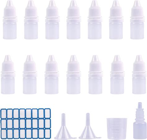 Dhaiqc 15pcs 5ml Plastic Dropper Bottles Reusable
