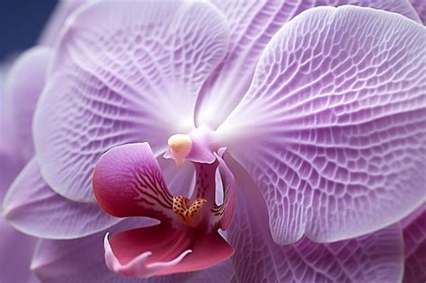 Premium Photo Macro Shot Capturing The Intricate Patterns Of An Orchid Petal