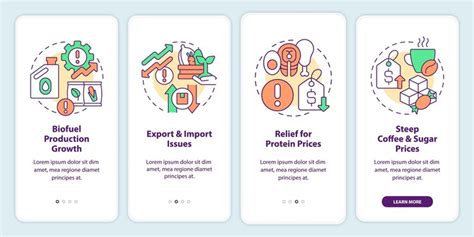 Premium Vector Farming Issues Onboarding Mobile App Screen