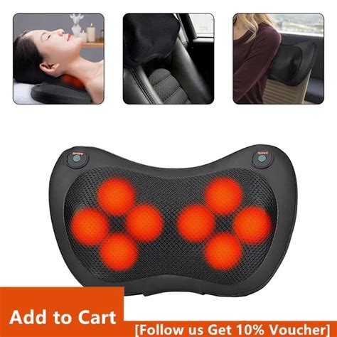 Pillow Massager Electronic Back Neck Massager Kneading Massage Cushion
