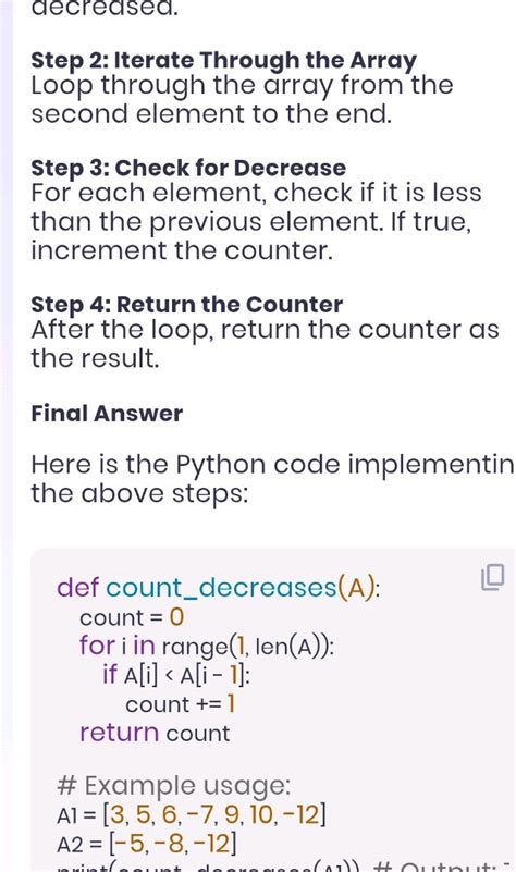 Decreased Step 2 Iterate Through The Array Studyx