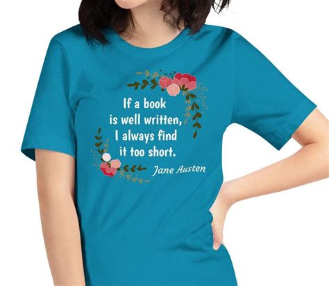 Jane Austen T Shirt Book T Shirt Book Club Book Lover T For