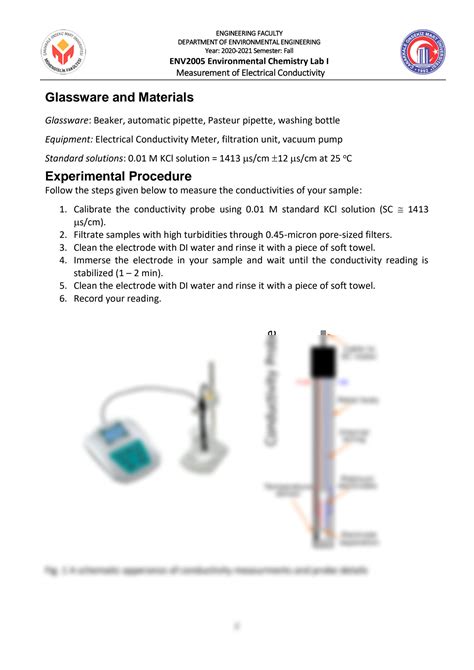 Solution Measurement Of Electrical Conductivity Experiment Report