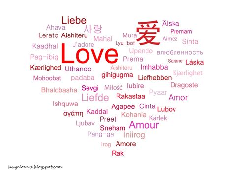 Huge Lovers Quotes Love In Different Languages