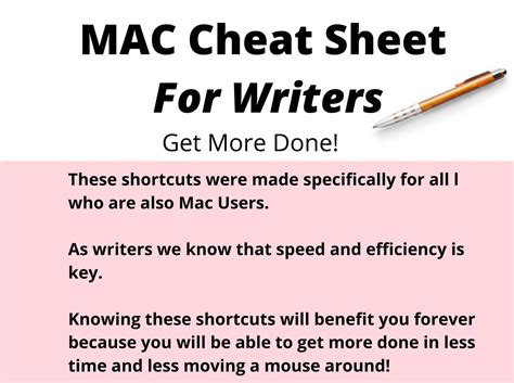 Mac Os Keyboard Shortcuts Printable Digital Download Instant Download Updated