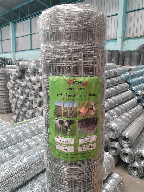 ส่งฟรี ลวดตาข่ายถักปม ยกม้วนยาว 30m 50m ช่องตา10x10cm ลวด 2mm รั้วตาข่ายถักปม แรงดึงกึ่งสปริง