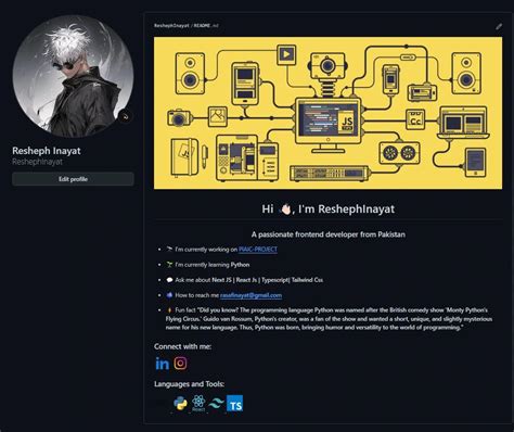 Github Webdeveloper Reactjs Nextjs14 Typescript Tailwindcss Resheph Inayat