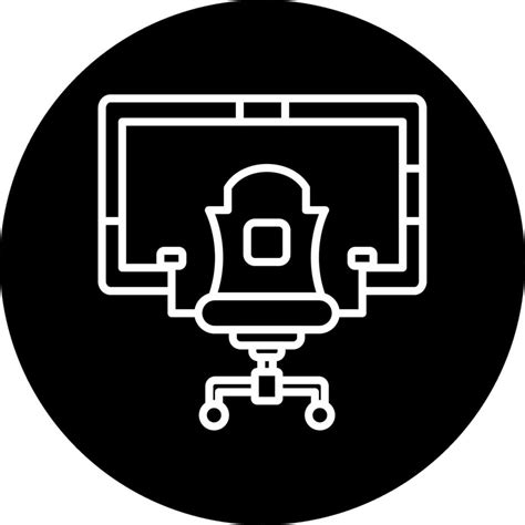 Flight Simulator Cockpit Setup Line Circle Inverted 67348447 Vector Art