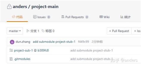Git Submodule的使用 知乎