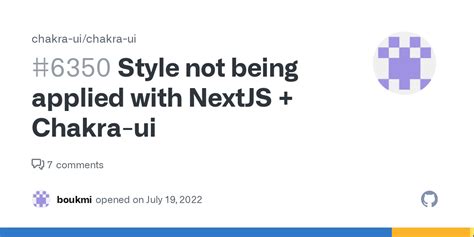 Style Not Being Applied With NextJS Chakra Ui Issue 6350 Chakra