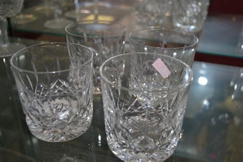 Waterford Crystal Lismore Double Old Fashioned Glass Set Of 4 Ebay