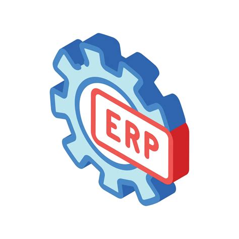 Erp Working Processing Isometric Icon Vector Illustration 17292048 Vector Art At Vecteezy