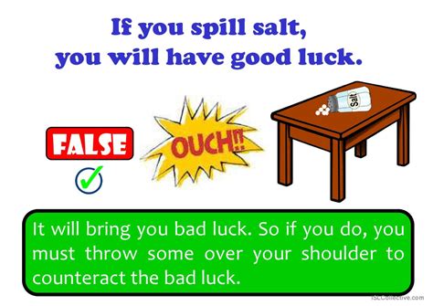 First Conditional With Superstitions… English Esl Powerpoints
