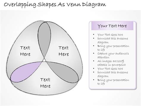 Business Ppt Diagram Overlapping Shapes As Venn Diagram Powerpoint Template PowerPoint