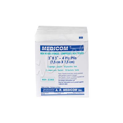 Medicom 消毒無紡紗墊 3 x3 紗墊棉花 iCare 愛健樂 美國 健康護理用品