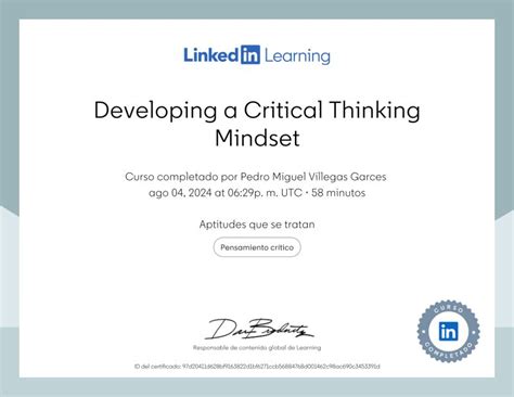 Pedro Miguel Villegas Garces On Linkedin Certificate Of Completion