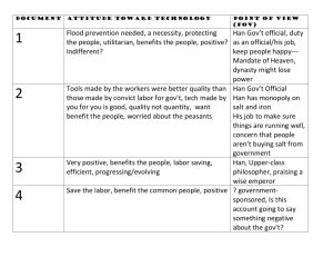 Han Roman Technology Attitudes DBQ Example