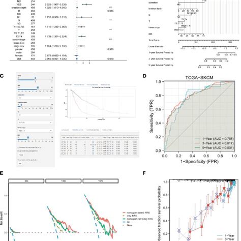 Construction Of The Nomogram A The Prognostic Clinical Factors