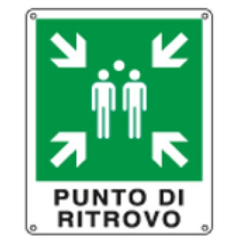 REE20173X CARTELLO DI EMERGENZA PUNTO DI RITROVO 160x210 Alluminio