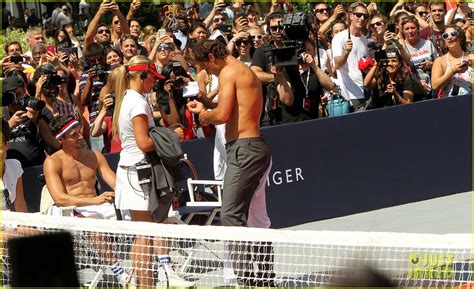 Rafael Nadal Strips Down Shirtless To His Underwear For Sexy Tommy