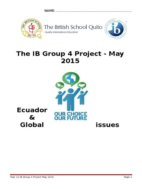 Group 4 Project 2015 Information Booklet Pdf Educational Assessment Science Group 4 Project 2015 Information Booklet Pdf Educational Assessment Science