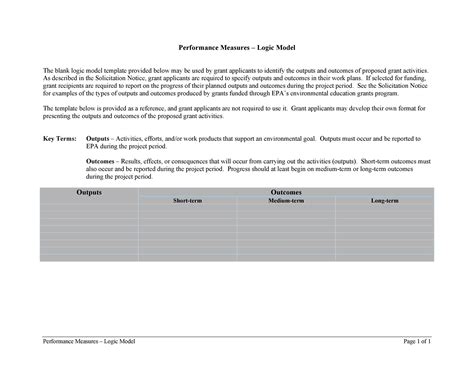 More Than 40 Logic Model Templates And Examples Templatelab