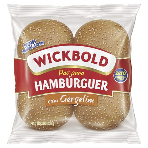 Pão Hambúrguer Gergelim Wickbold 200G Minimaxx