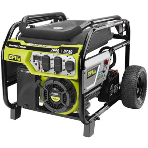 Ryobi Watt Gasoline Powered Portable Generator W Co Shutdown Sensor And Cc Cycle