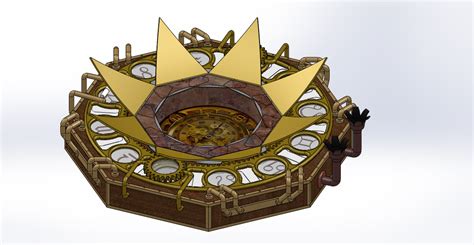 Steampunk Compass Puzzle Box Free 3d Model Cgtrader