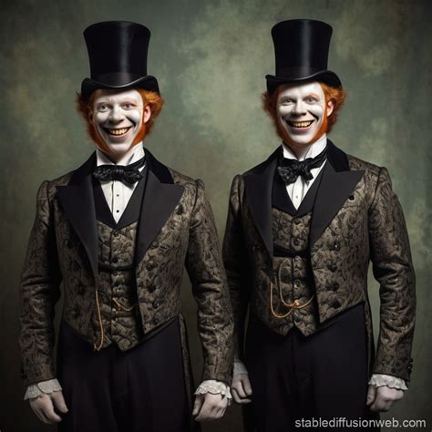 Evil Victorian Ginger Twins Stable Diffusion Online