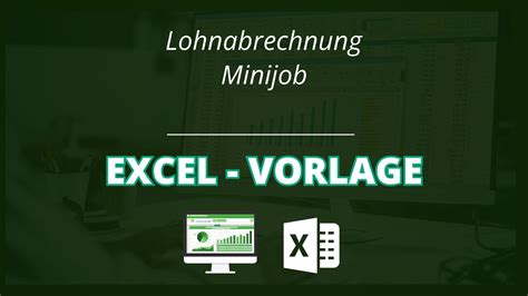 Lohnabrechnung Minijob Excel Vorlage