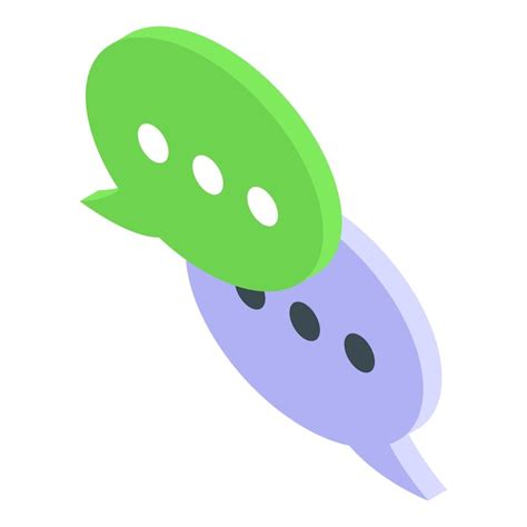 Premium Vector Green And Purple Speech Bubbles Overlapping