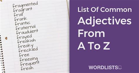 List Of Words With The Suffix Ify