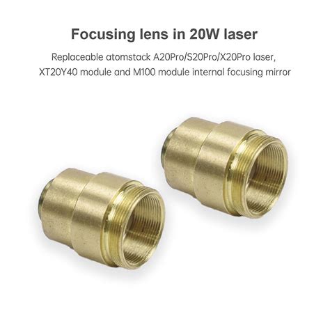 Atomstack 2pcs 10w Replacement Focusing Lens For A10pro S10pro X7pro Laser Module M50 Module