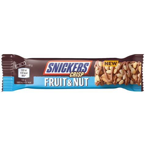 Snickers Crisp Fruit And Nut Bar 40g Snickers®