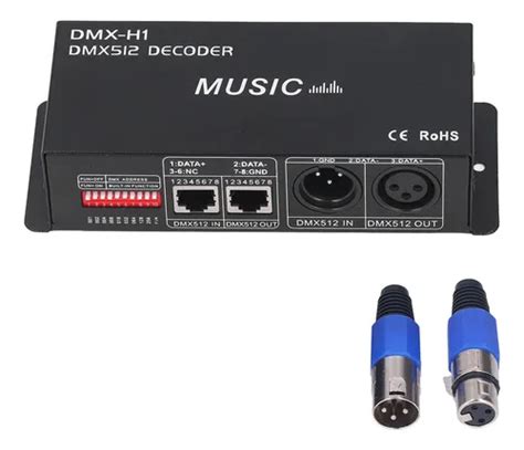 4 Canais Dmx 512 Decorder Rgb Ajustável Que Escurece Led