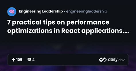 7 Practical Tips On Performance Optimizations In React Applications Tran Chinh