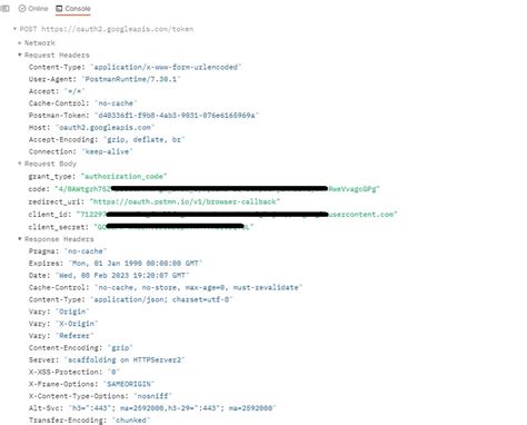 Google Oauth How To Convert A Postman Authorization Post To A Vba