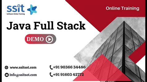 Java Full Stack Training Demo Ssit Software Online Training 1701